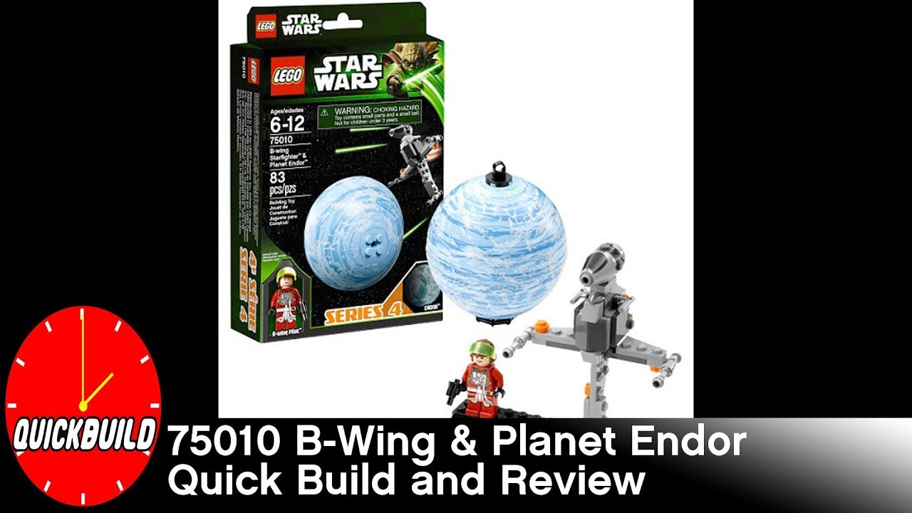 LEGO Star Wars 75010 B-Wing and Endor - Quick Build and Review - YouTube