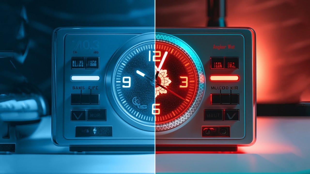 ការរចនាក្បាច់ខ្មែរនៅលើនាឡិកា | Khmer style design on the clock - YouTube