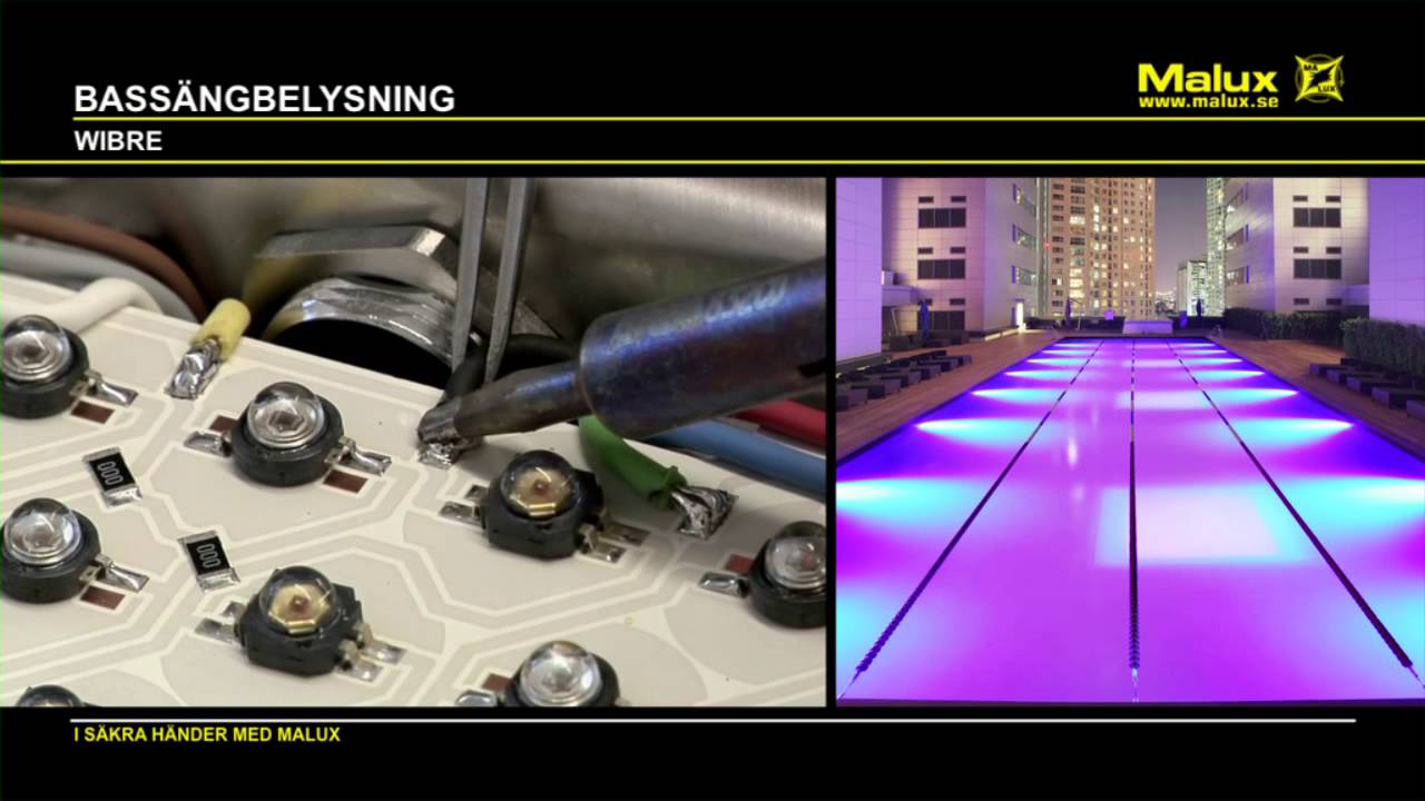 Bassängbelysning | Malux.se - YouTube