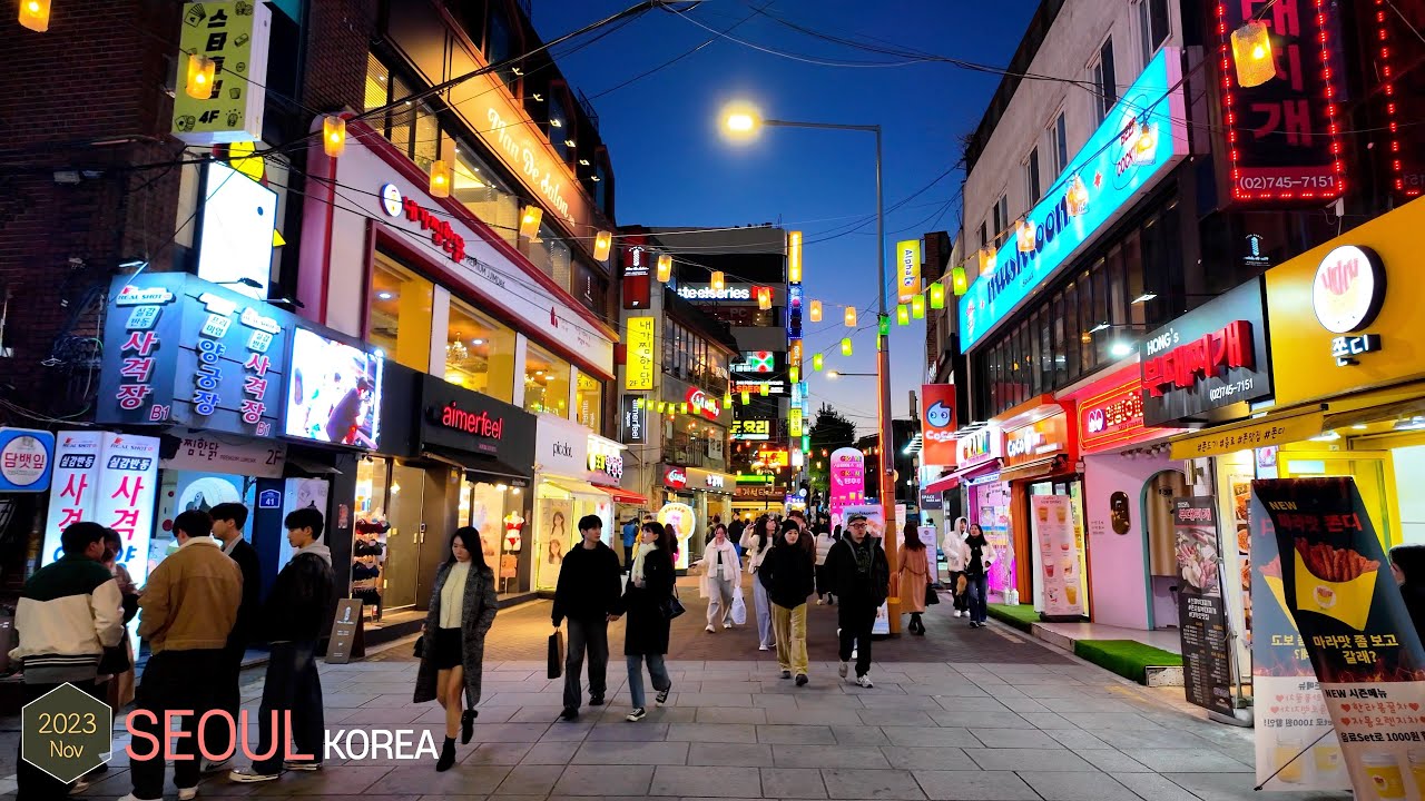 Daehak-ro around Hyehwa Station •[4k] Seoul, Korea - YouTube