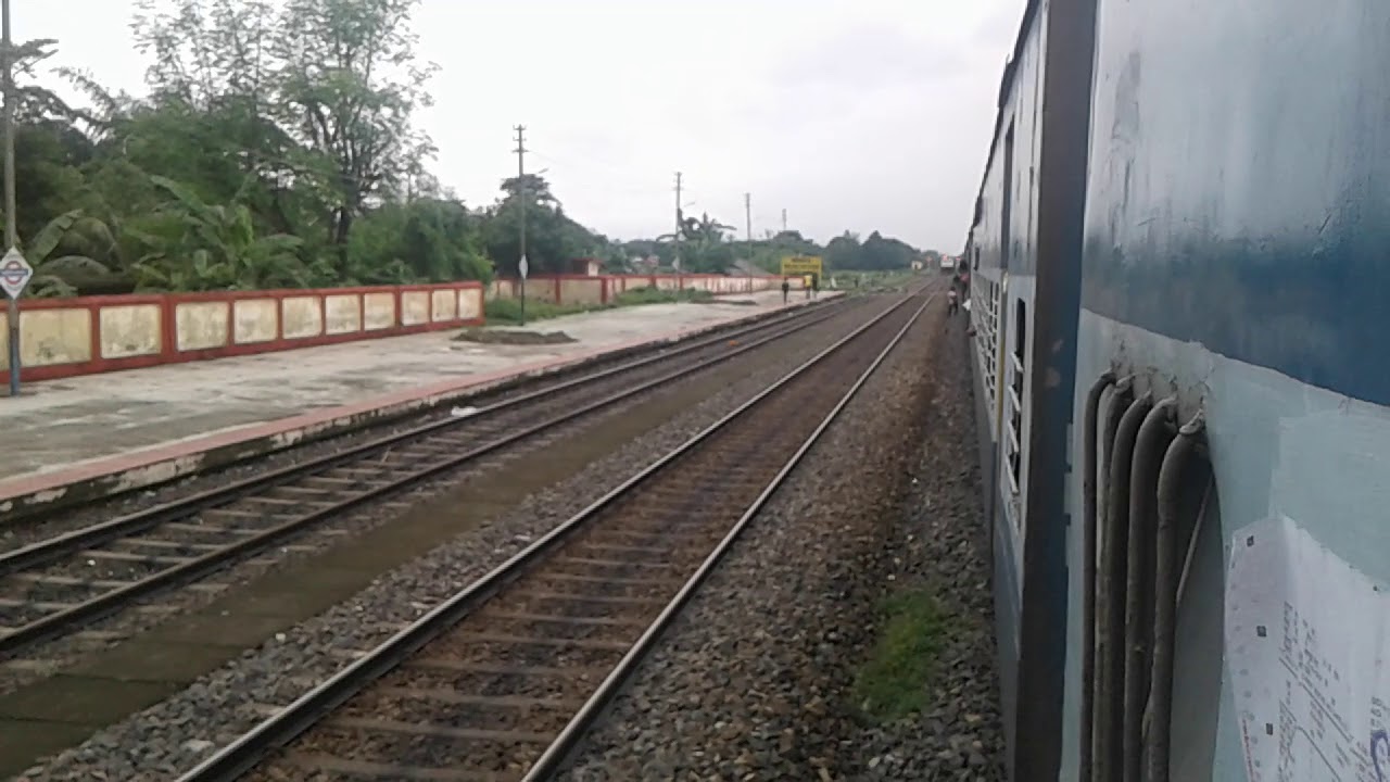 12436 NDLS-DBRT Rajdhani Express Speeding at 120km/hr - YouTube