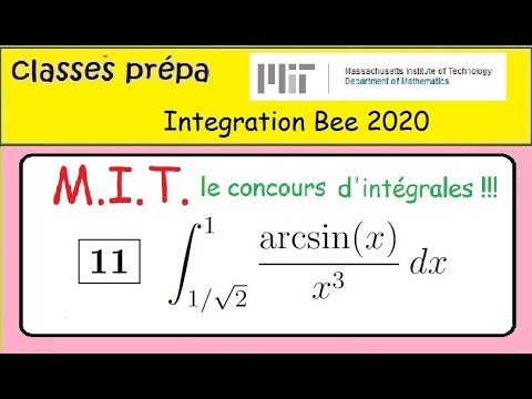 MIT Integration Bee 11-Concours de Calculs d'intégrales sujet 2020 ...