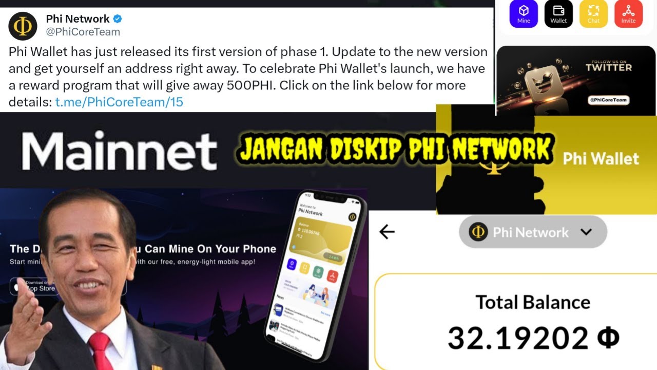 TUTORIAL CARA DAFTAR PHI NETWORK MINE PHI MINING MIRIP OMEGA NETWORK LISTING CMC MAKSIMALKAN ...