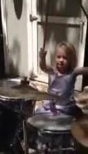 Emma going off on the drums - YouTube
