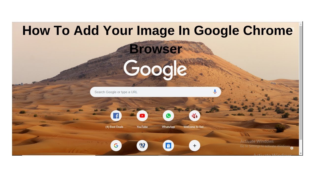 Google Chrome Browser Mein Apni Photo Kaise Lagaye ! How To Add Your ...