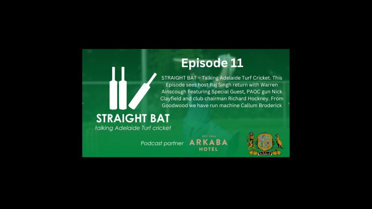 Straight Bat- Taking Adelaide Turf Cricket Episode 11 - YouTube