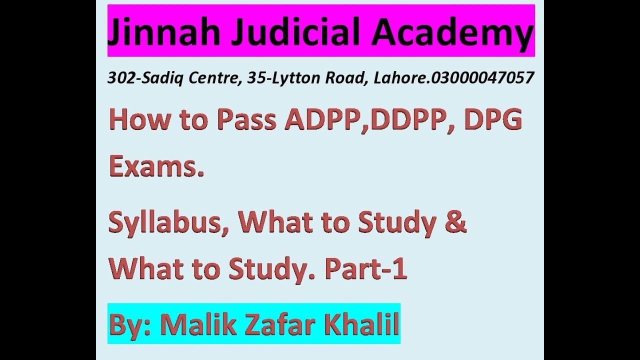 How to Pass ADPP DDPP , DPG Exams. Syllabus, How to Study and What to ...