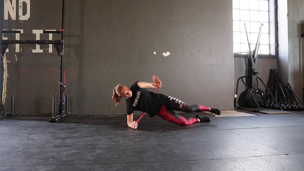 Resistance Band Side Plank - YouTube