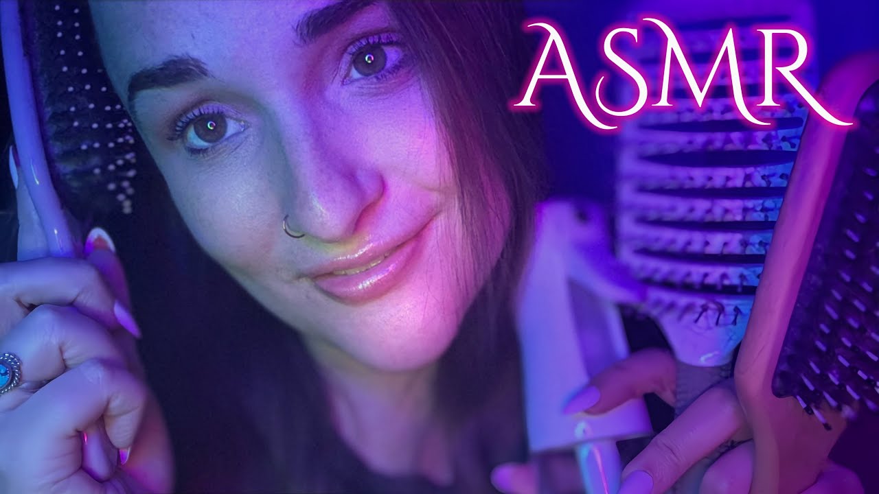 ASMR | Tingly Hair-Brushing & Hair Play for Sleep & Relaxation 💆‍♀️ ...