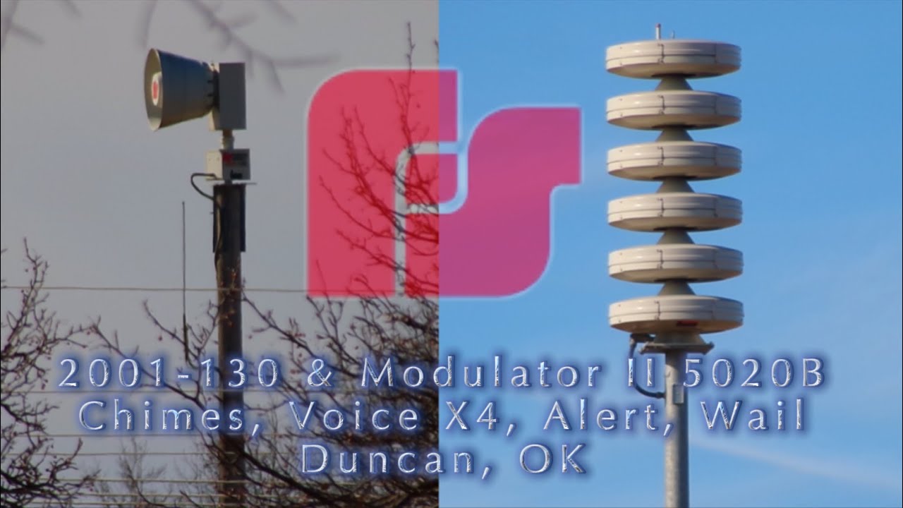 2001-130 & Modulator II 5020B Alert & Attack/Wail Signals + Voice x4 ...