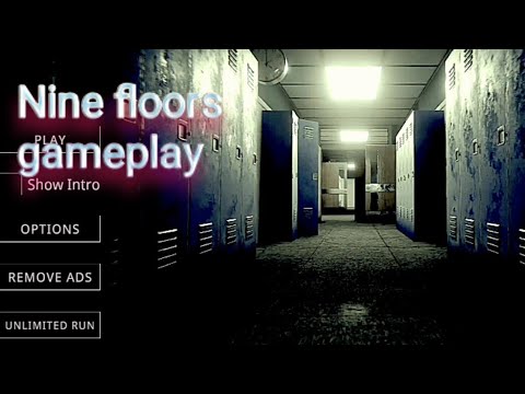 Playing nine floors new horror game - YouTube