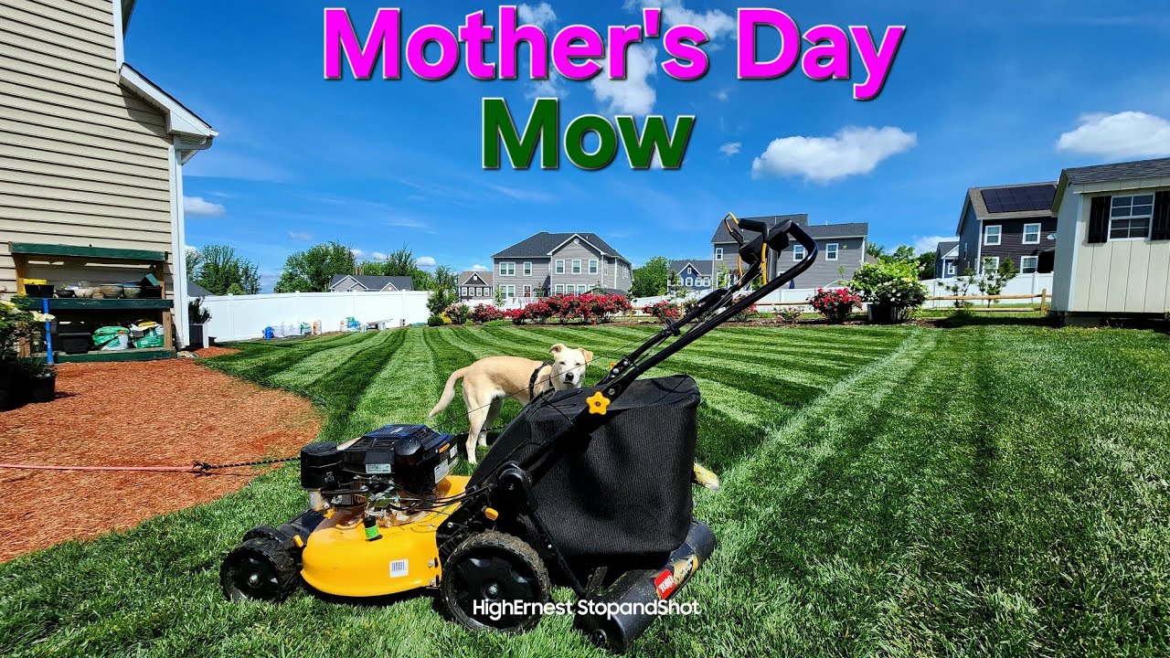 Mother's Day 'MOW' | Garden walk-through Vlog | 7th cut spring 2024 ...