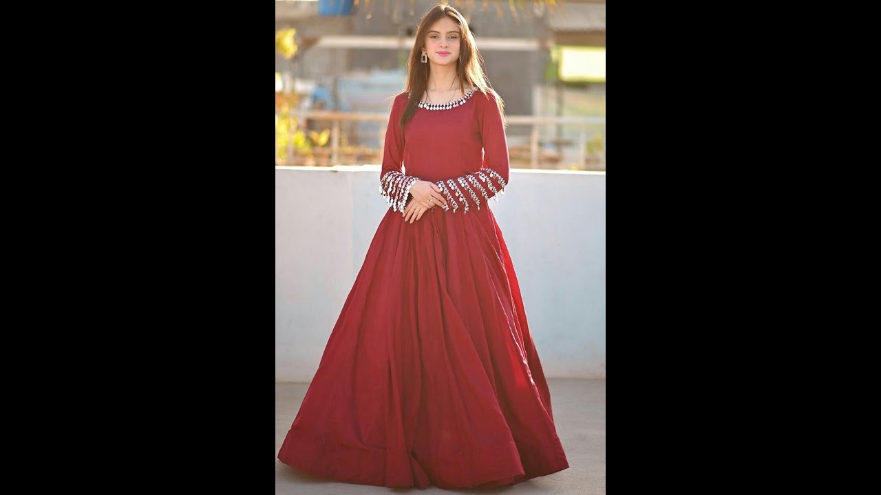 20+ red frocks best party wear red stylish collection youtube videos ...