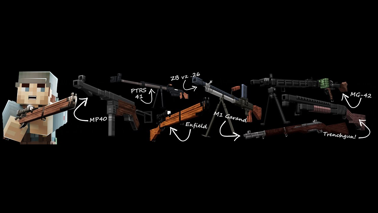 Minecraft Mod Showcase: BlockFront - Historic Guns & Warfare | Part 2 ...