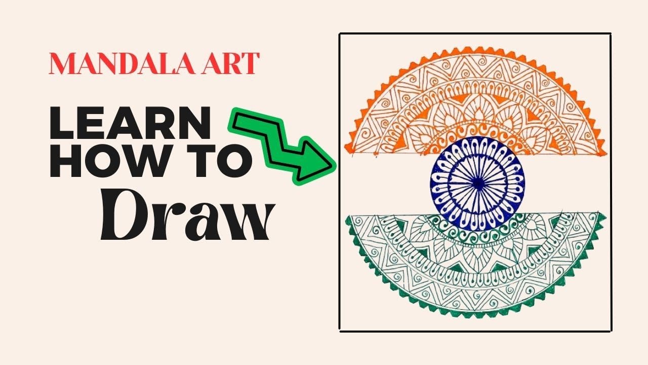 Mandala Art || Mandala Art For Beginners || Indian Flag art ...