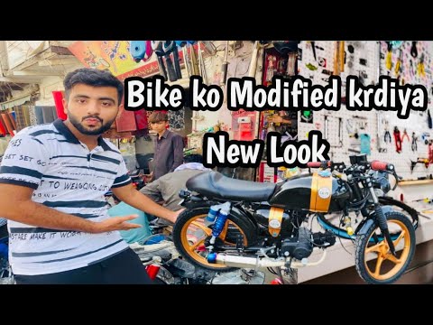 Apne bike ko Fully Modified karwaya🥰Bike ka name bhi rakha - YouTube