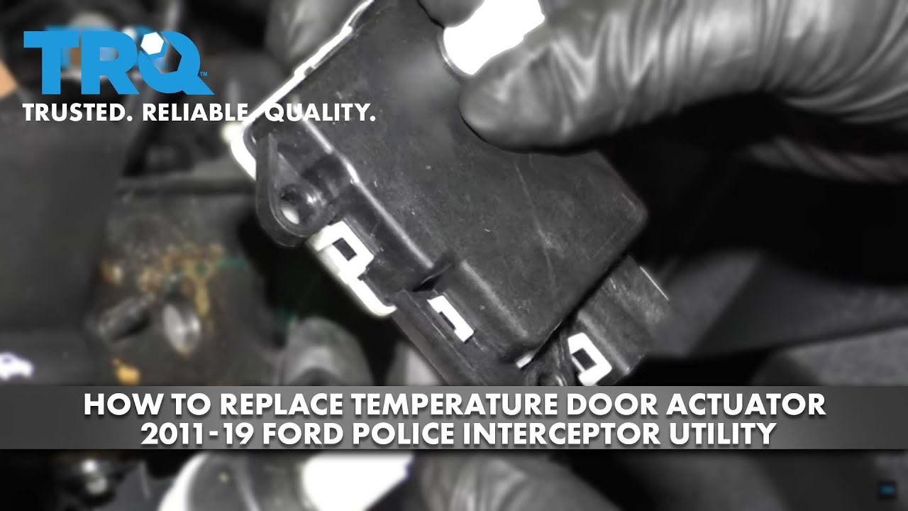 How to Replace Temperature Door Actuator 2011-19 Ford Police ...