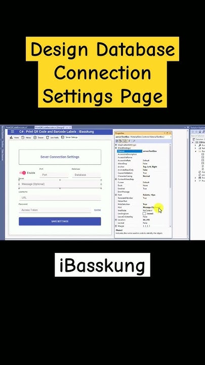 Designing Database Connection Settings Page (English Audio) #shorts Part 7 - YouTube
