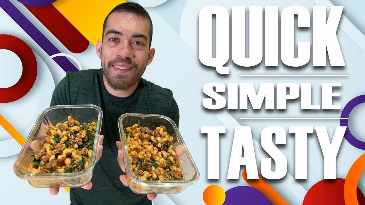Anabolic Bison Meat Pasta Meal Prep | Quick and Easy to Make - YouTube