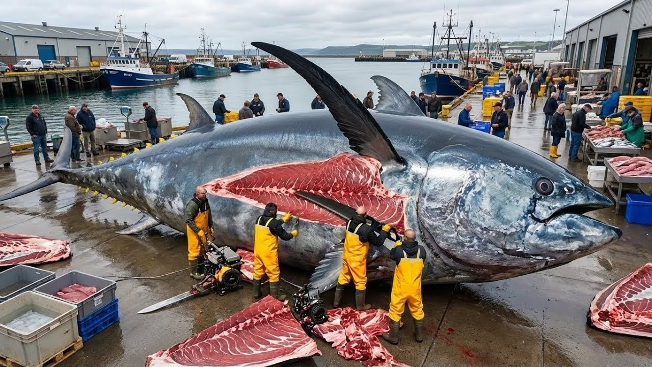 100 Giant Atlantic Bluefin Tuna Caught in One Trip – Deep Sea Longline ...