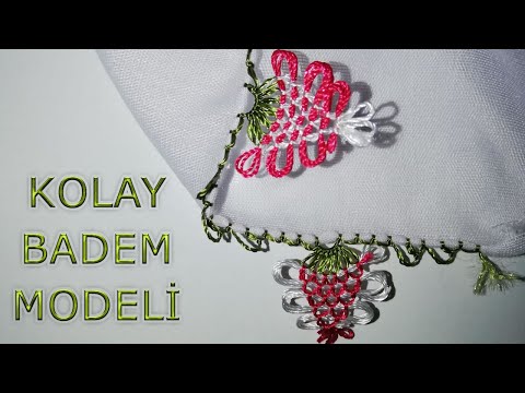 10 Dakikada badem modeli yapımını öğrenin, iğne oyası modeli