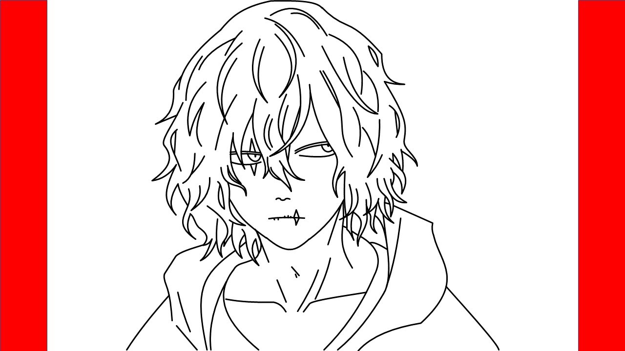 Comment dessiner Shigaraki Tomura de My Hero Academia - YouTube