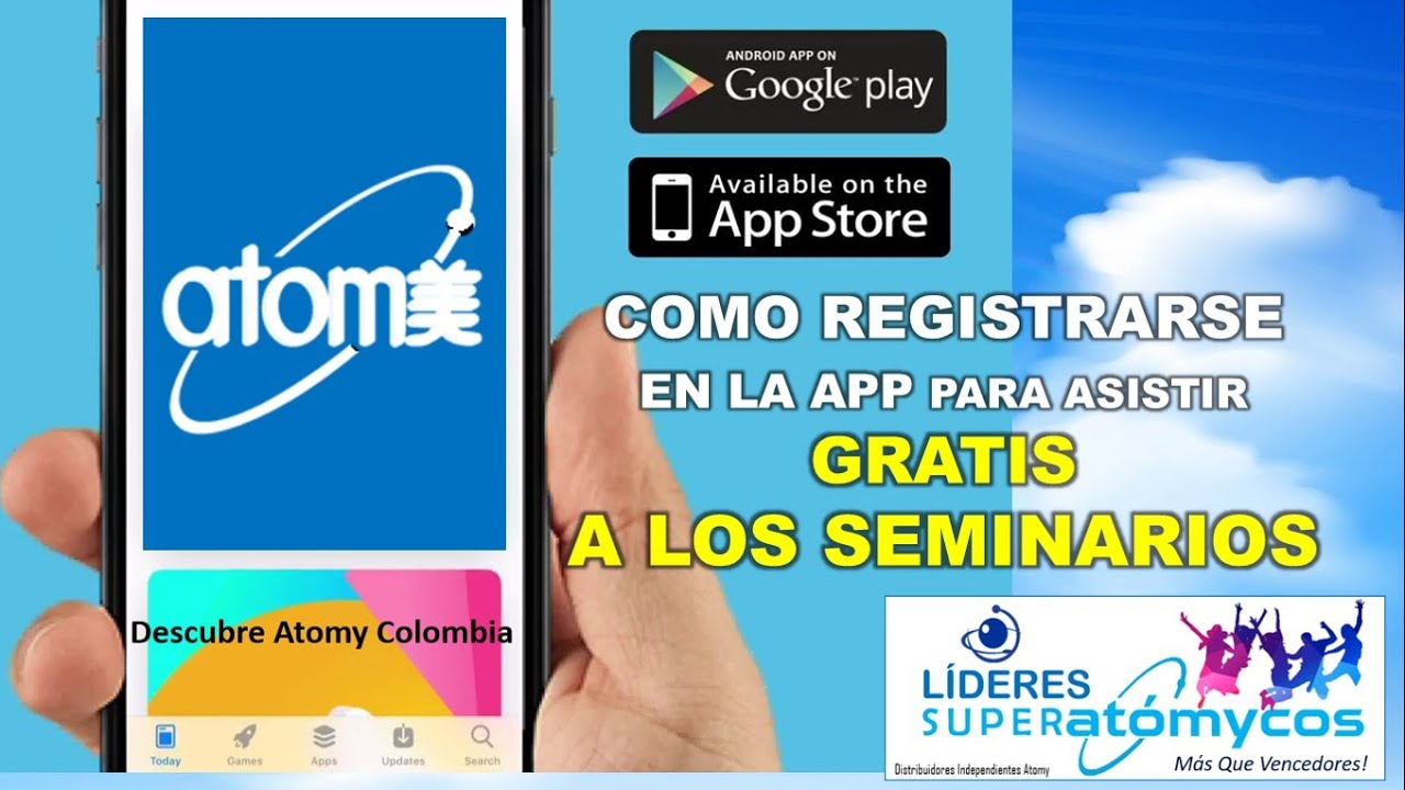 🔴Cómo Registrarse en la App Tickets para los Seminarios ATOMY COLOMBIA ...