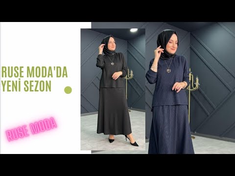 Merserize Etekli Takım - Tesettür Giyim - Uygun Fiyatlı Tesettür Giyim - (RUSEMODA)