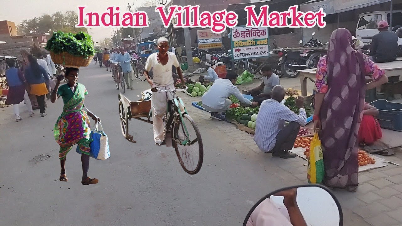 Indian Village Market। Rural Market। Gaon ka market। Real Life India ...