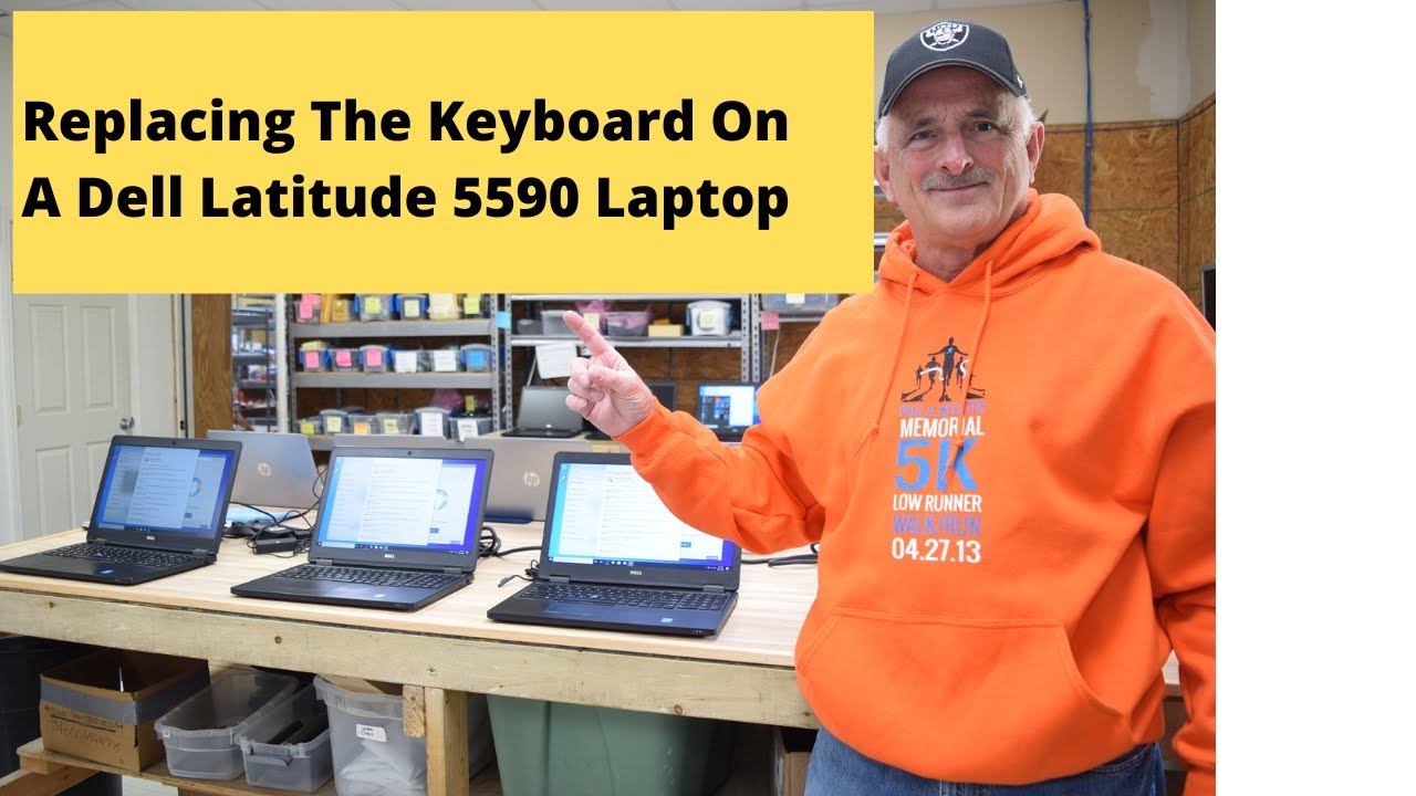 Dell Latitude 5590 Keyboard Replacement - YouTube
