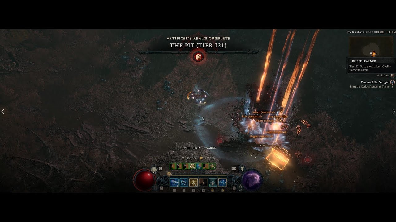 Tier 121 Pit - 14:25 - Rapid Fire - Diablo 4 Season 4 - YouTube