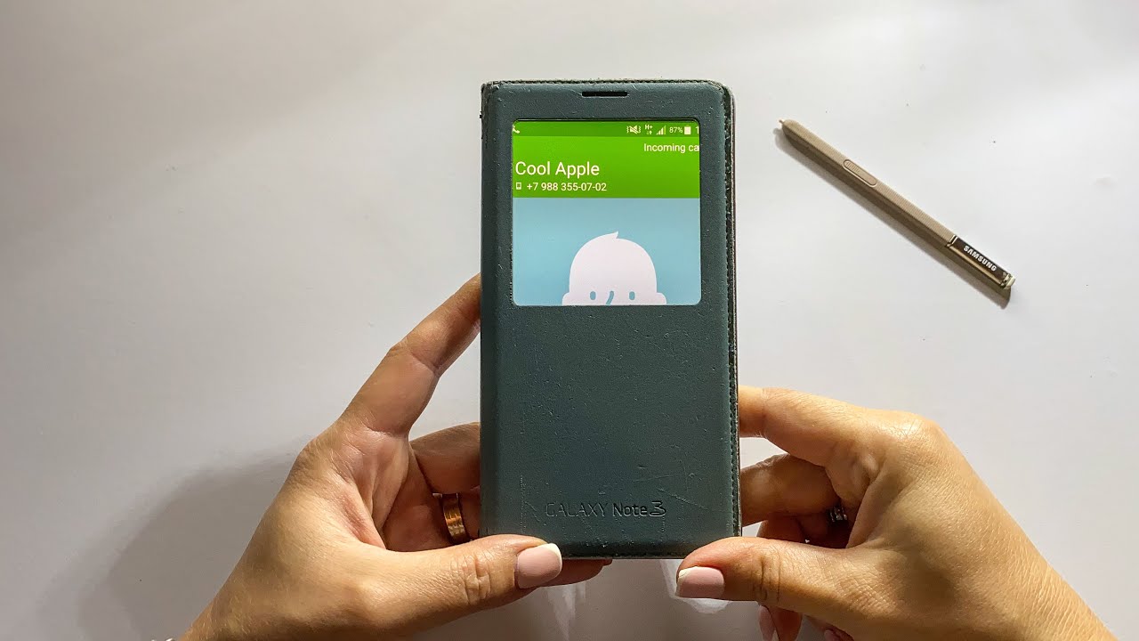 Samsung Galaxy Note 4 incoming call with Samsung S Pen - YouTube