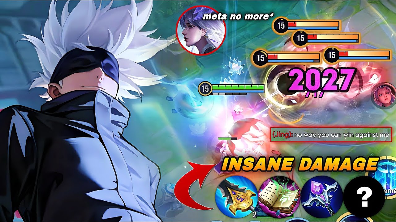 KONGMING GOJO COLLAB SKIN BULLYING META JUNGLE JING WITH INSANE DAMAGE ...