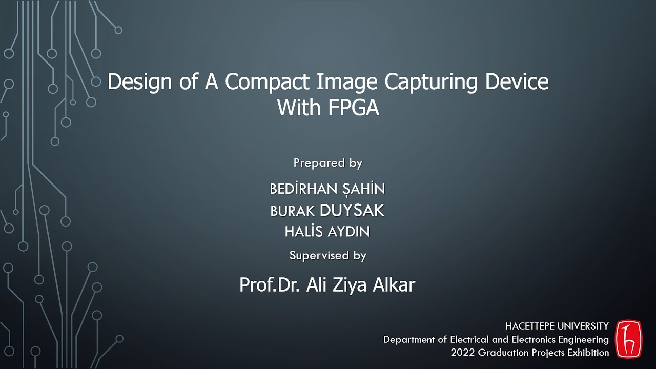 Design of A Compact Image Capturing Device With FPGA - YouTube