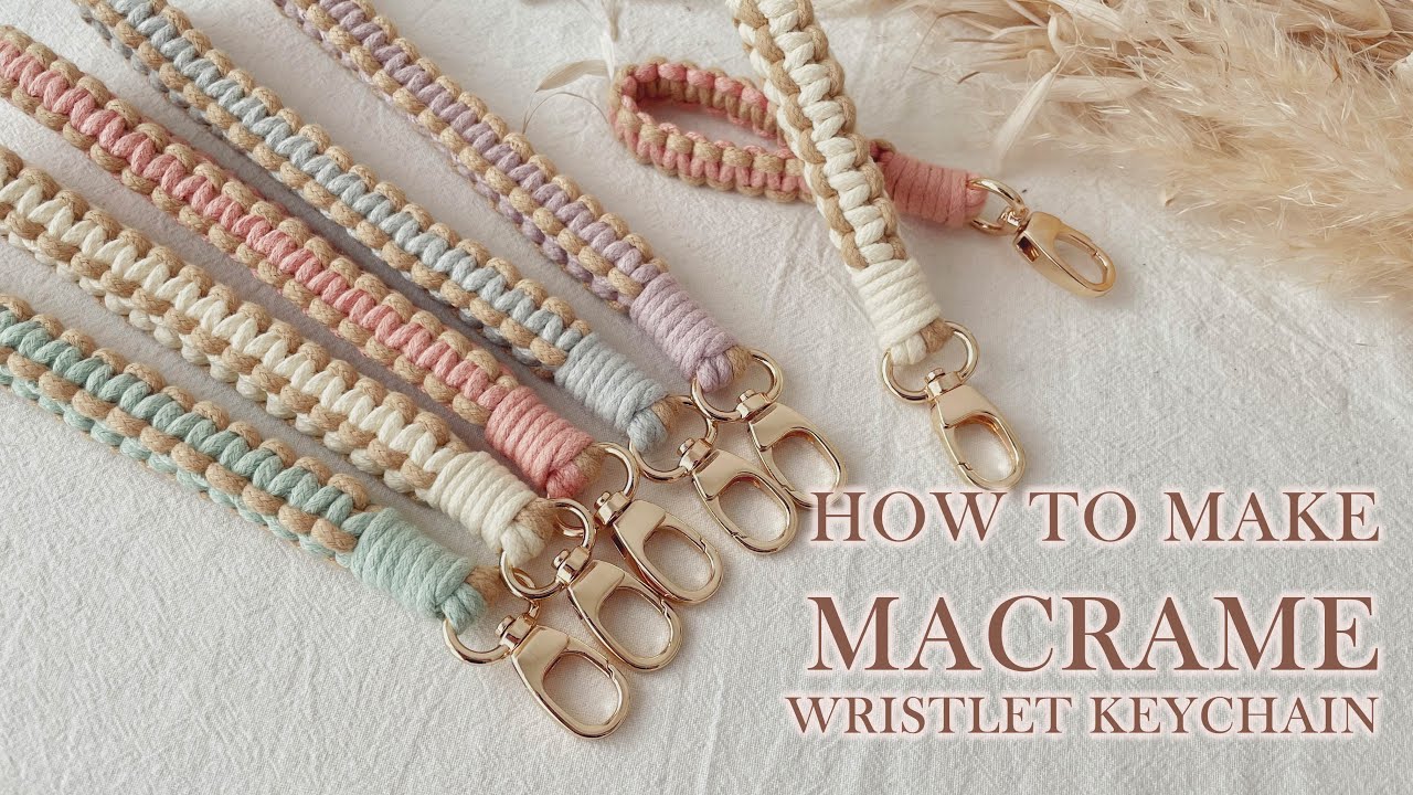 DIY Tutorial | Macrame Wristlet DIY VLOG 009 - YouTube