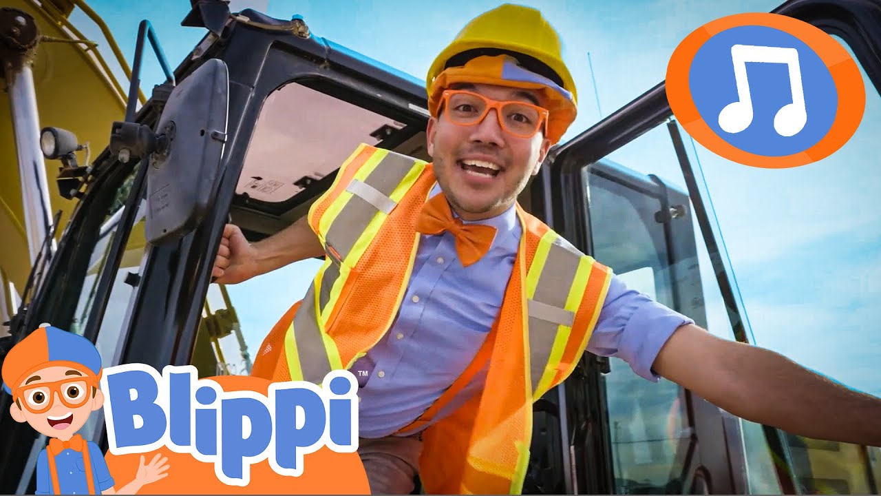 Excavator Song 🛻 | Blippi 🔍 | Kids Learning Videos! | Exploring and ...