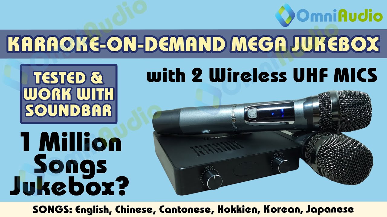 OmniAudio Mega Jukebox with 1 Million Karaoke Songs (Works With ...