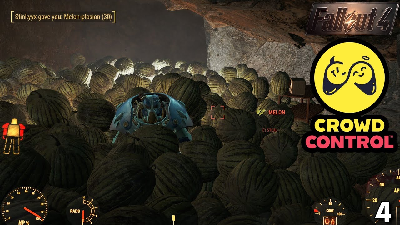 Fallout 4 Stream - Chat Controls the Game (Crowd Control) pt. 4 - YouTube