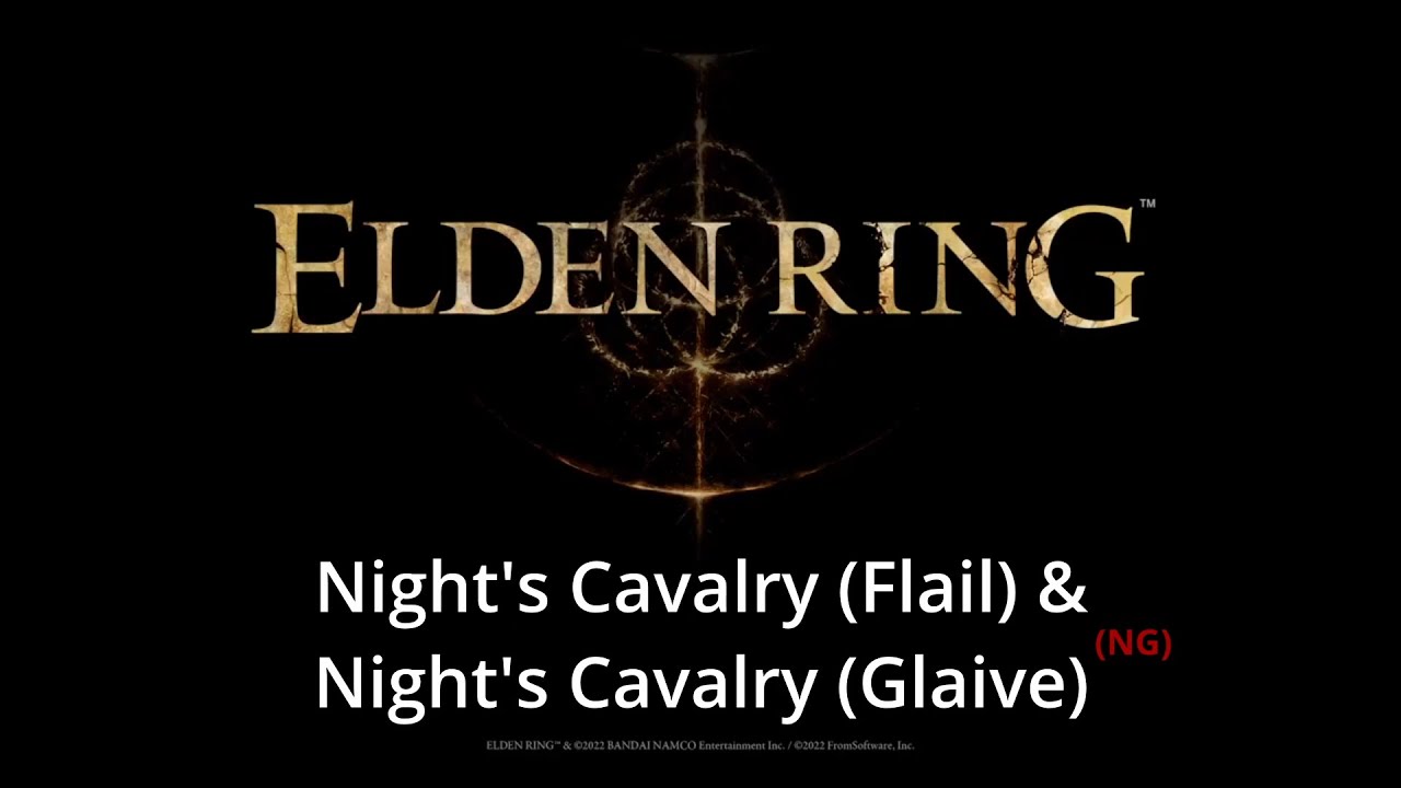 Night's Cavalry (Flail) & Night's Cavalry (Glaive) Boss Fight (Elden ...
