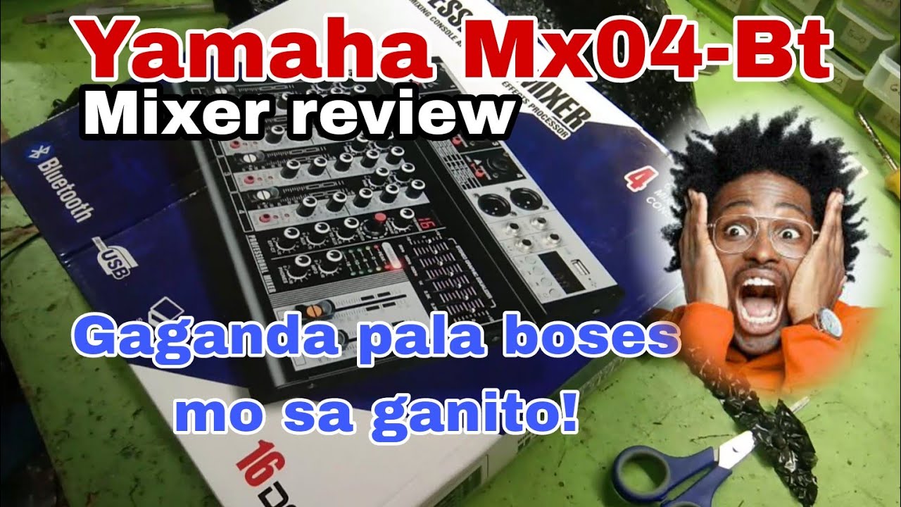 YAMAHA MX04-BT mixer review - YouTube