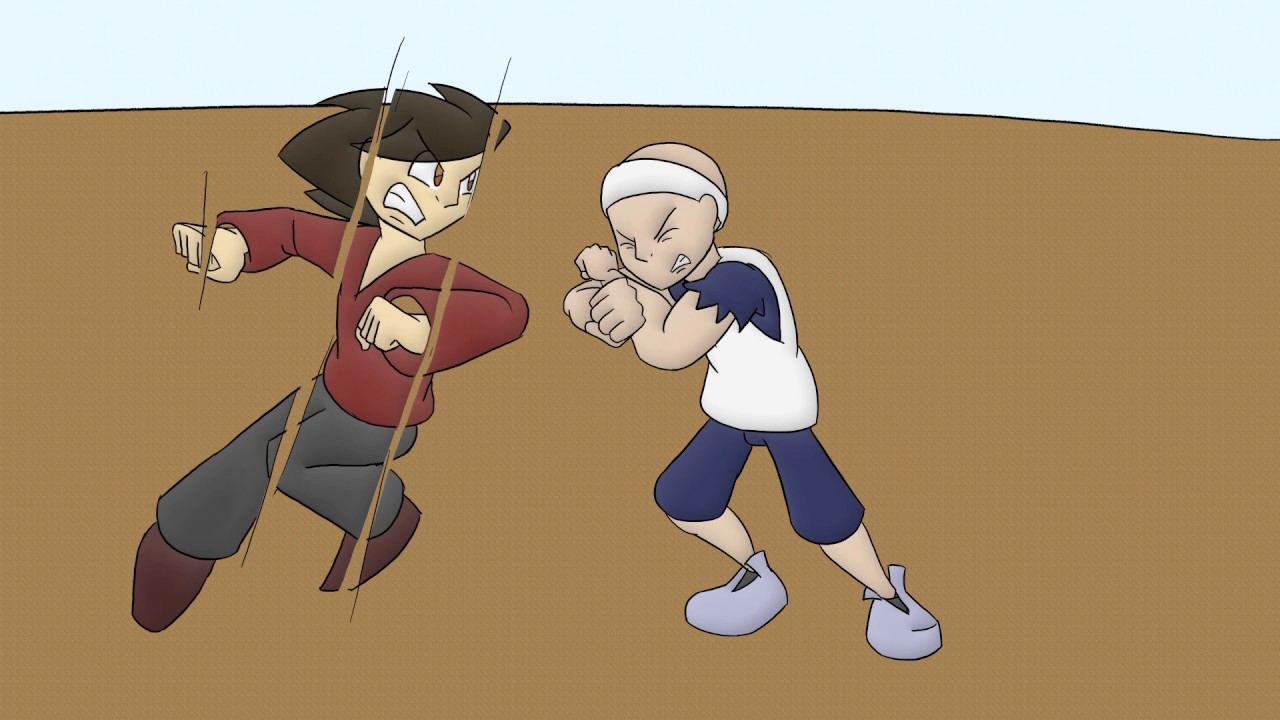 DBZ Inspired Fight Scene (2D Animation) - YouTube