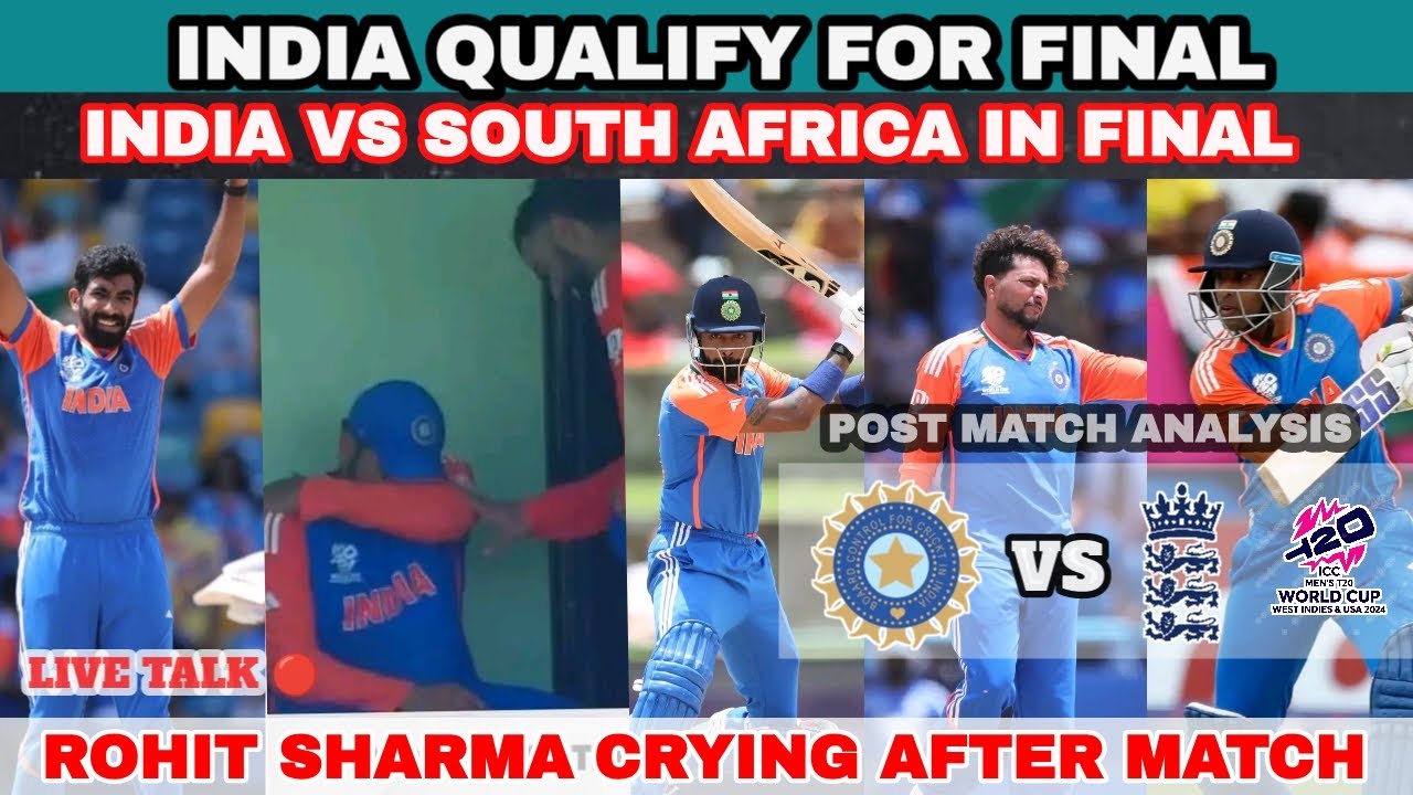 INDIA IN FINAL : INDIA VS SOUTH AFRICA | ROHIT CRIED AFTER MATCH ...