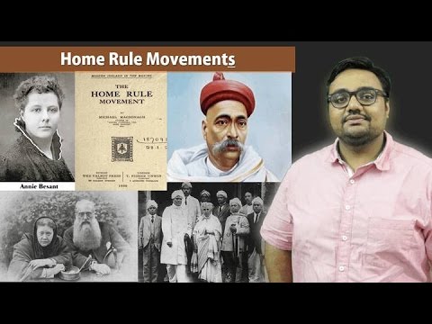 HFS8/P3: Home rule movement 1916 to Govt. of India Act 1919 - YouTube