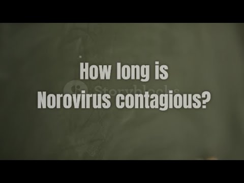 How long is norovirus contagious? - YouTube