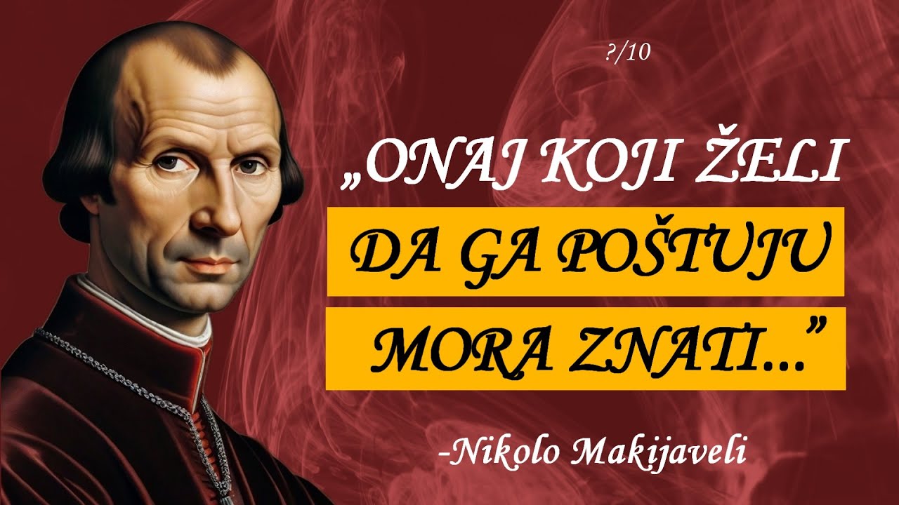 Nikolo Makijaveli: Ključni Koncepti o Vlasti i Ljudskoj Suštini - YouTube