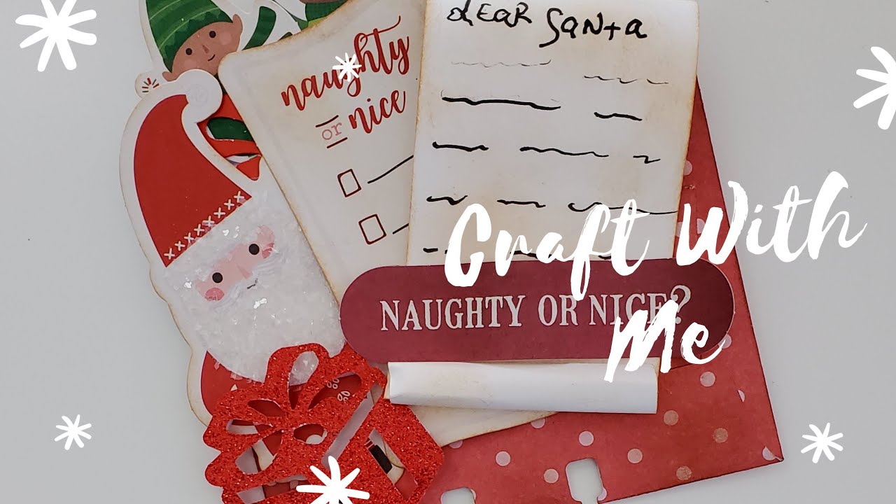 Craft With Me| Letter to Santa Memorydex Card - YouTube