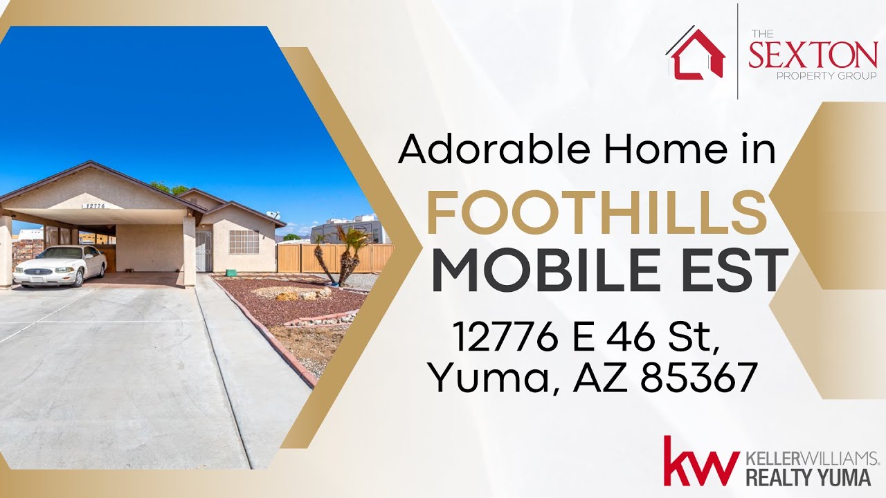 Adorable 3 bed/2 bath home in Foothills Mobile Estates - YouTube
