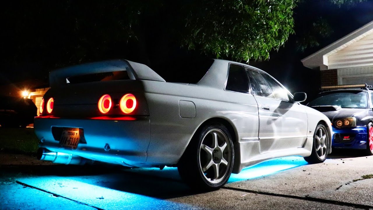 GTR Skyline Gets Crazy New Lights | LOOKS AMAZING!! R32 Nissan Skyline ...