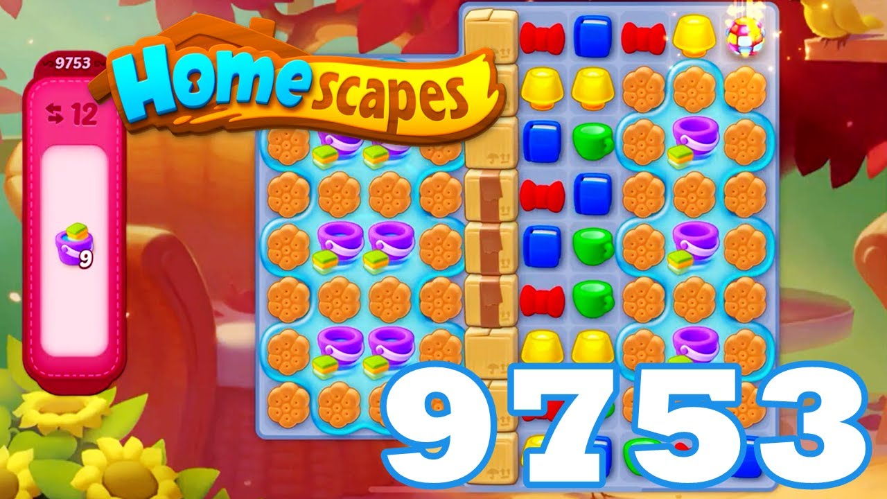 Homescapes Level 9753 HD 3 - match puzzle game | Gameplay Walkthrough ...