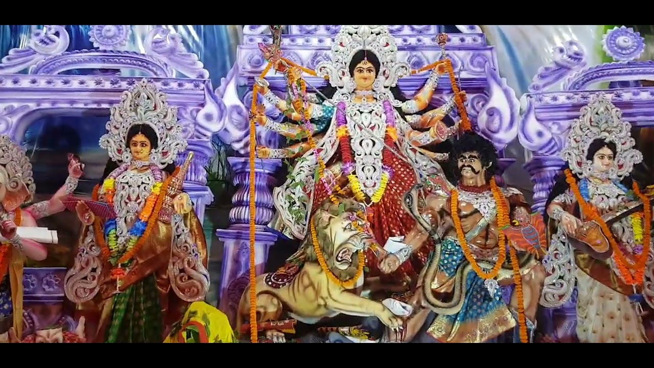 Durga pujor pandel | Digha Ramnagar Bus Stand - YouTube